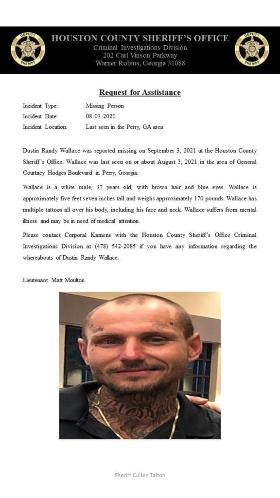 Need Help Locating Dustin Wallace Reported Missing Sept. 3 2021- Last ...